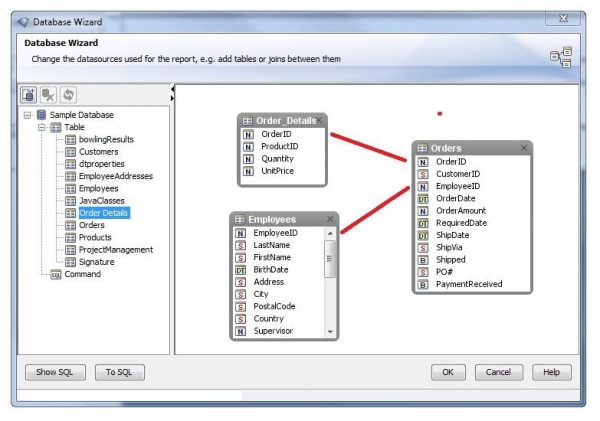 i-net Clear Reports Help: Database Wizard Guide
