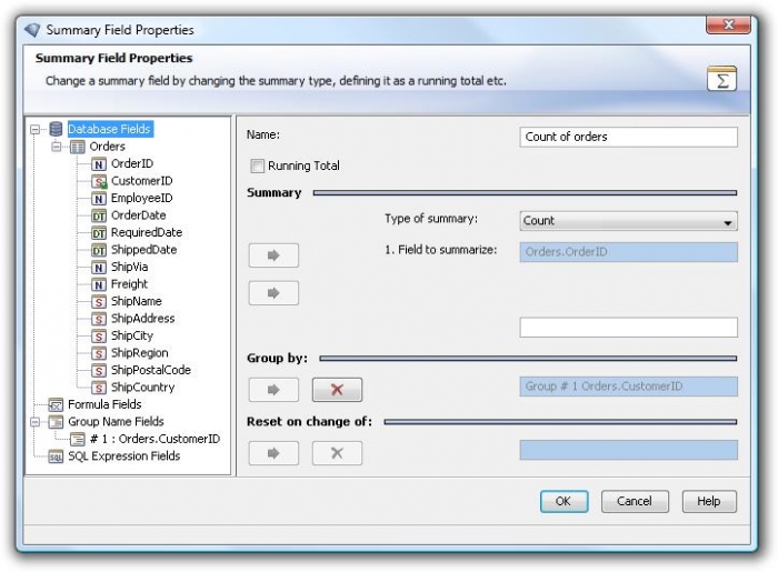 i-net Clear Reports Help: Grouping and Sorting